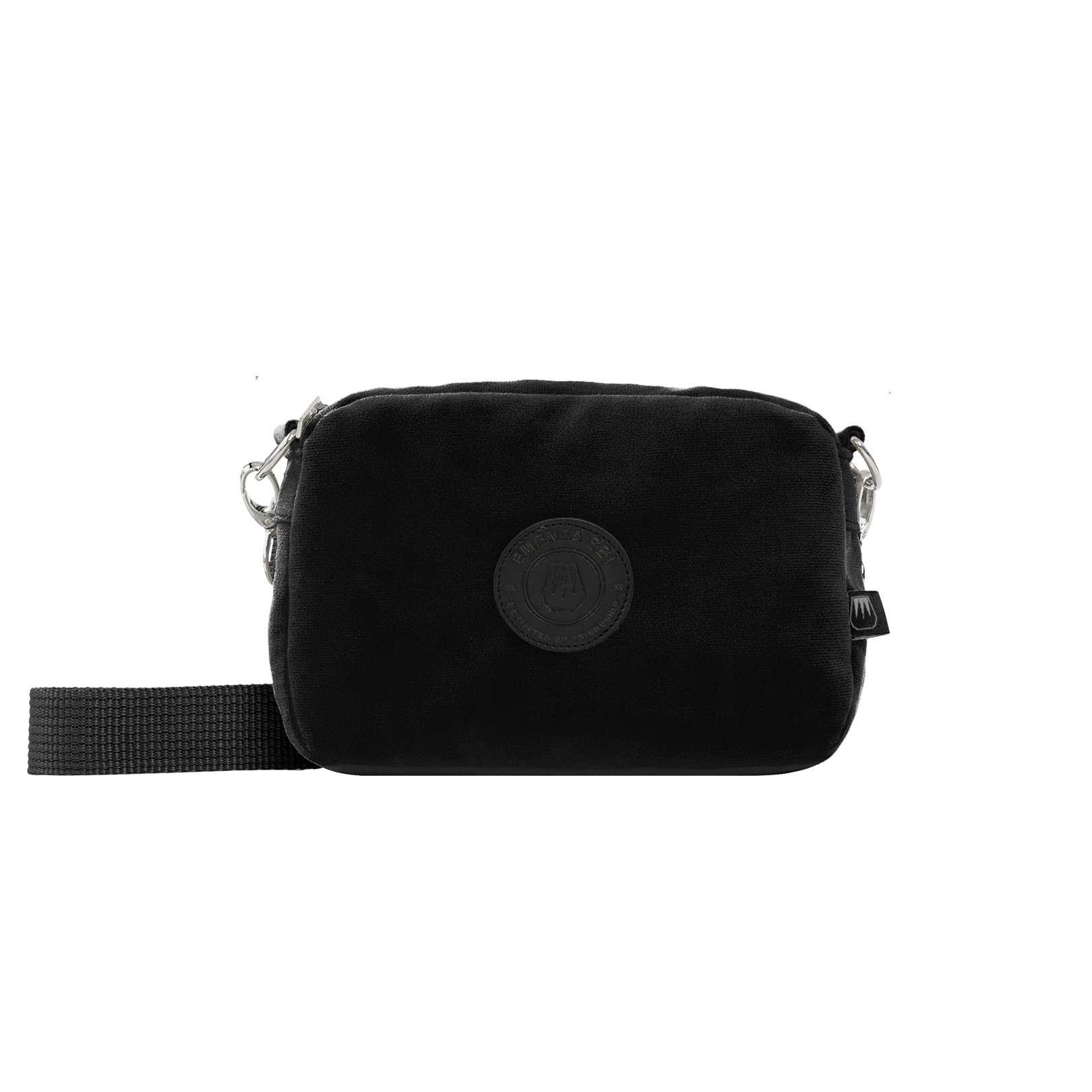 Fluffy Patch Velvet Shoulder Bag