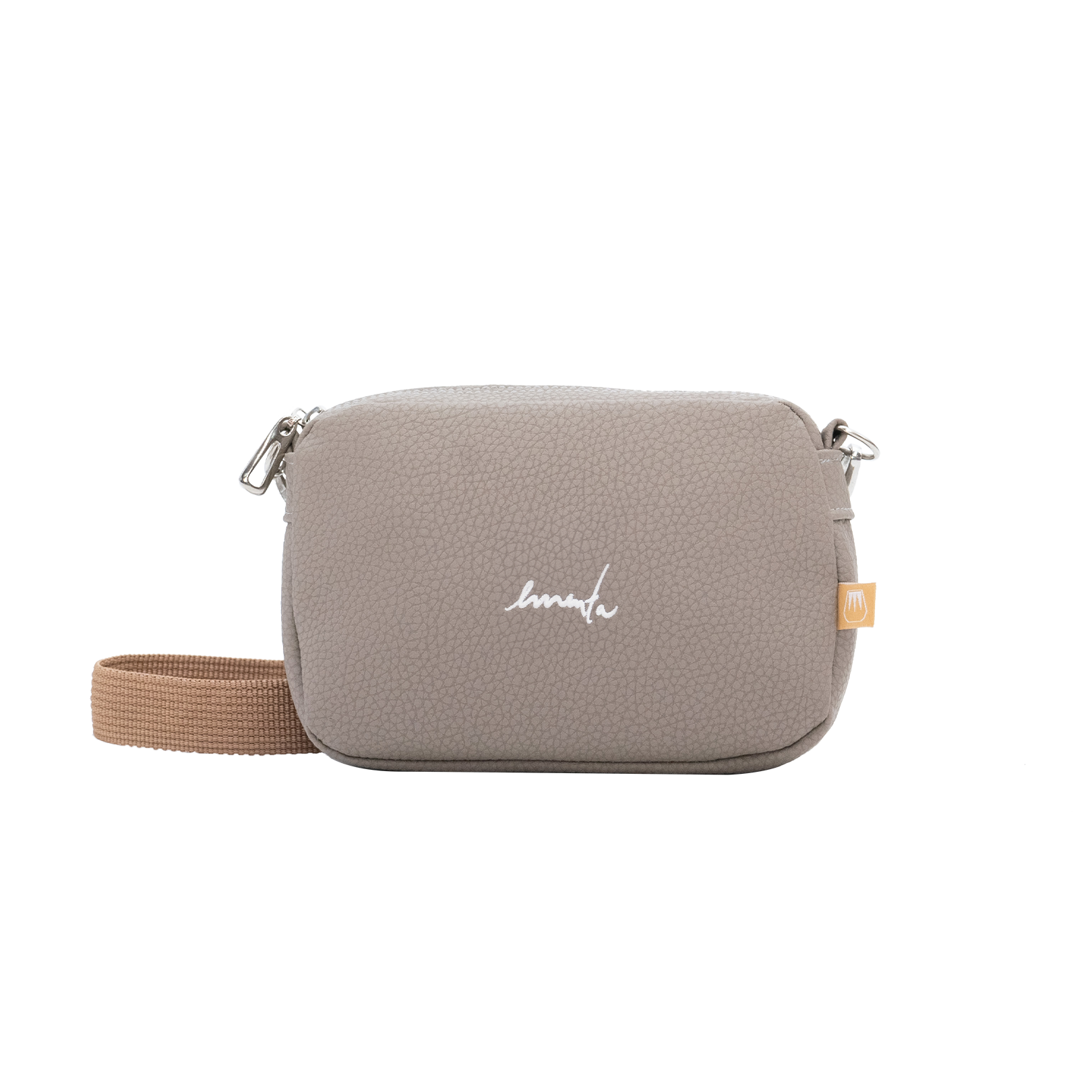 Fluffy Signature Napa Bag Taupe